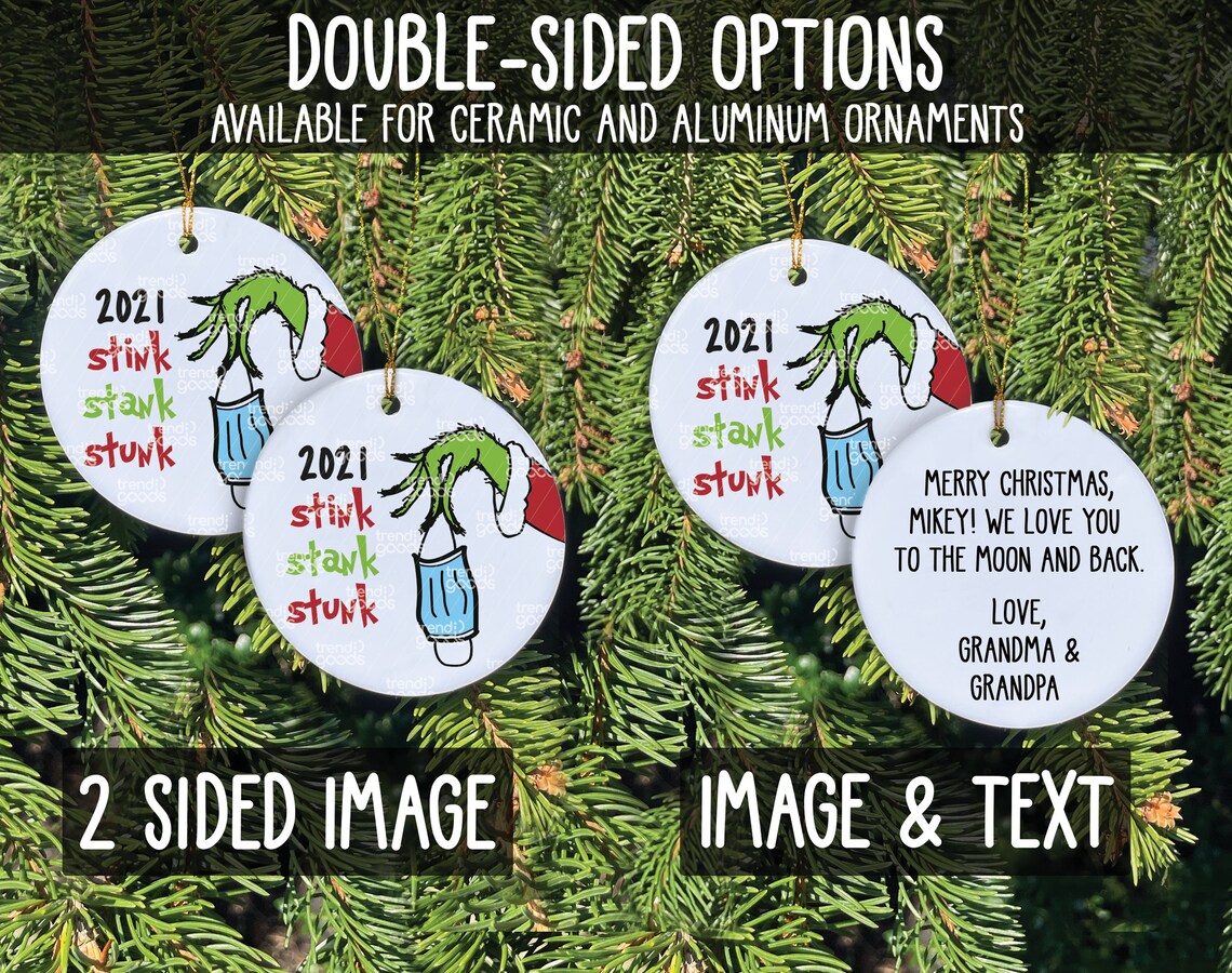 Grinch Hand Christmas Ornament COVID Grinch Grinch Ornament - Etsy