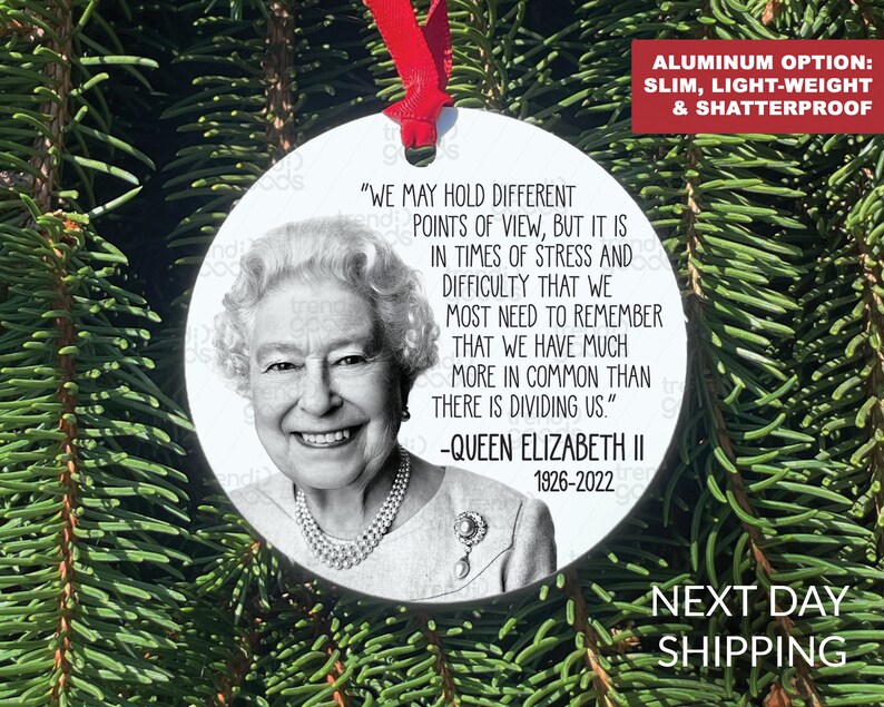 Queen Elizabeth II Memorial Quote Ornament Rip Queen - Etsy