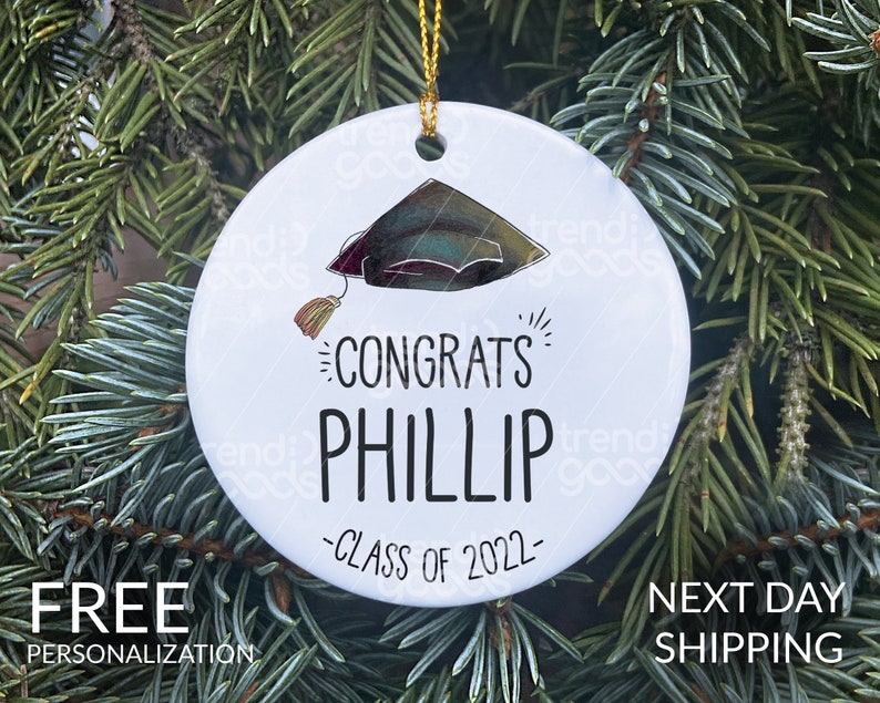 Graduation Christmas Ornament Graduate 2022 Ornament School - Etsy