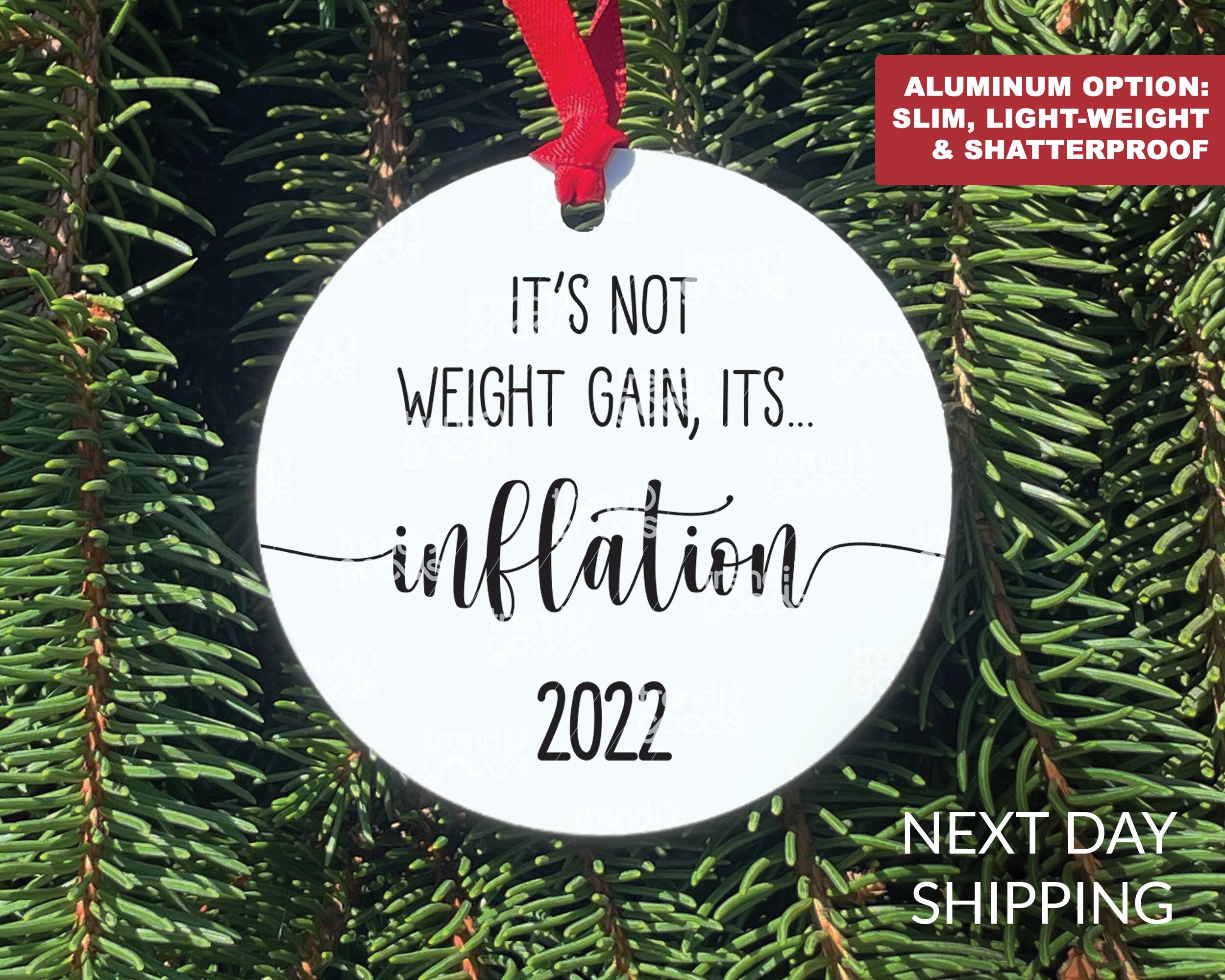 Inflation 2022 Ornament, Inflation Christmas Ornament, Funny Christmas ...