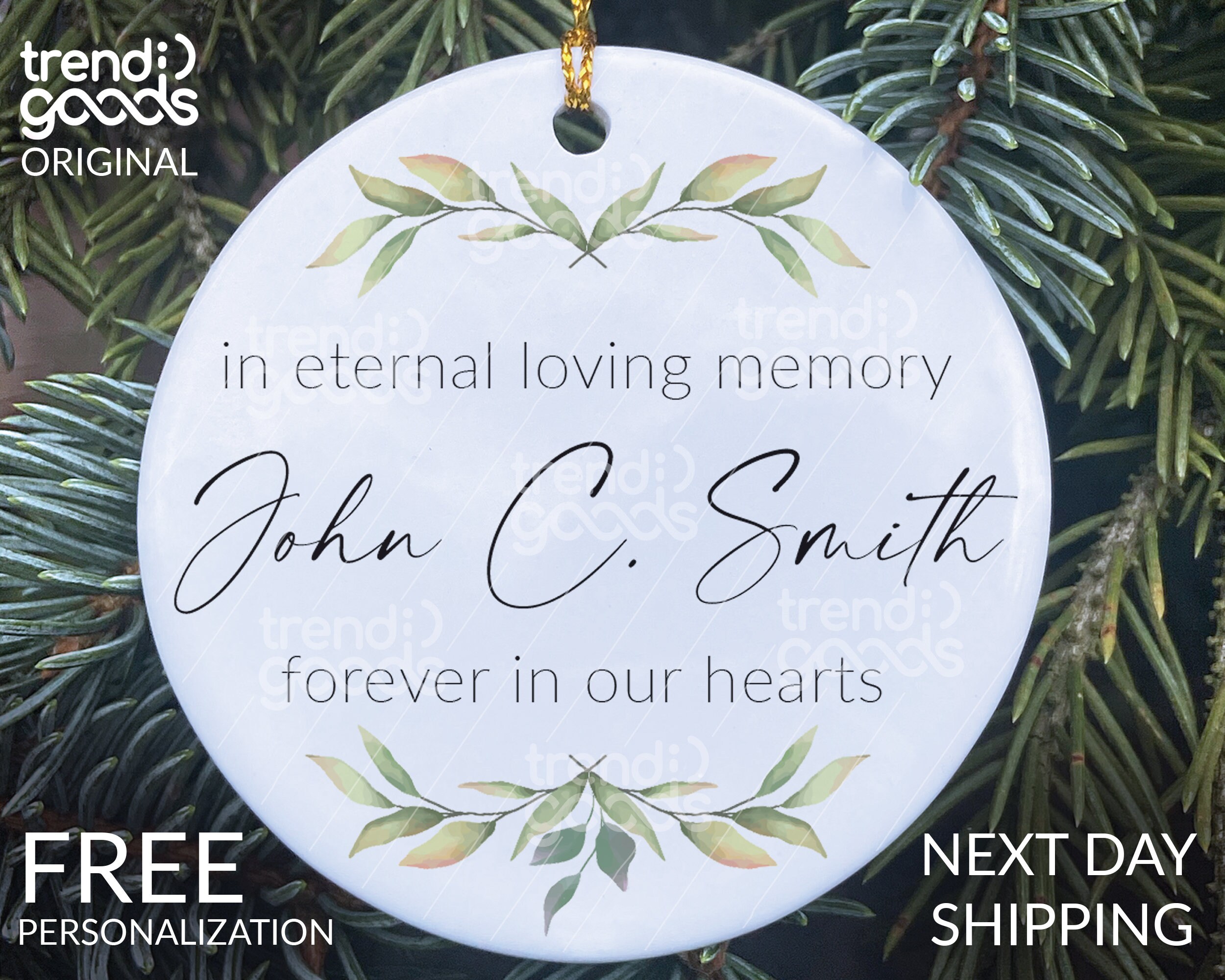 Memorial Christmas Ornament Memorial Ornament Christmas - Etsy