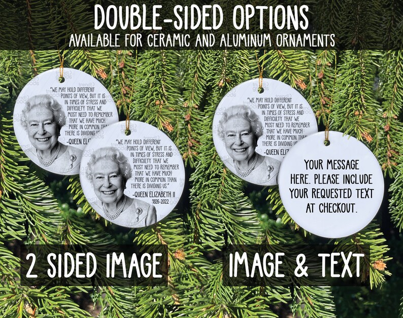 Queen Elizabeth II Memorial Quote Ornament Rip Queen - Etsy