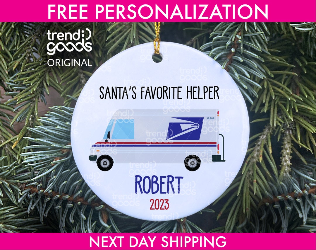 Usps Worker Ornament, USPS 2024 Ornament, Mailman Ornament, the Real ...