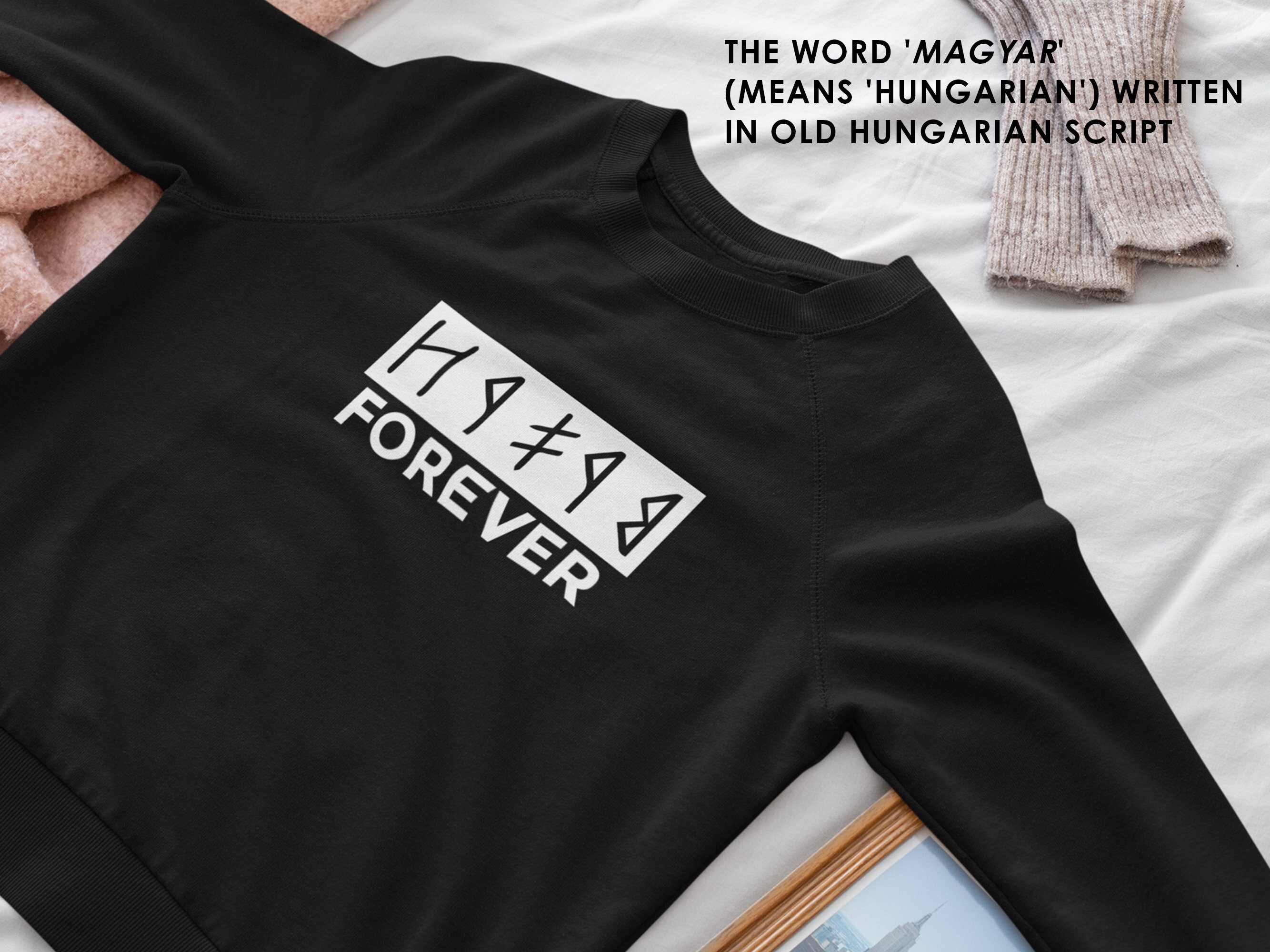 Magyar Forever Sweatshirt: Old Hungarian Script Crewneck - Etsy
