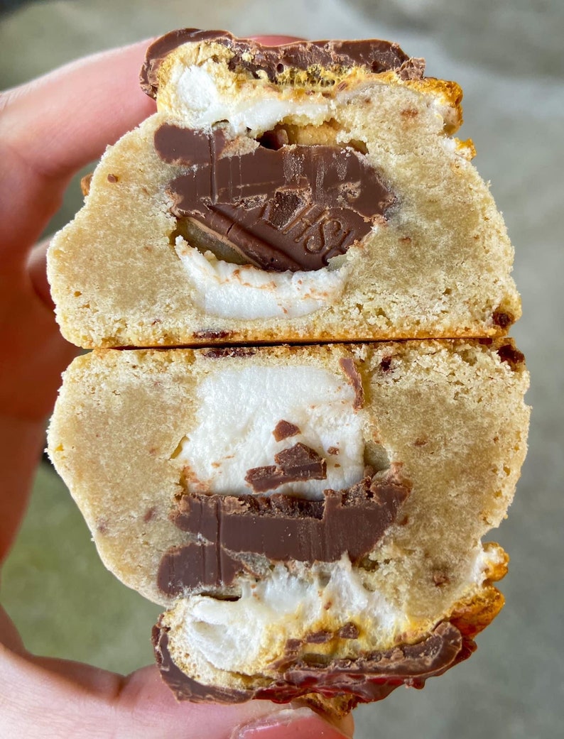 Giant Gimme Smore Cookie Recipe/stuffed Cookies/giant - Etsy