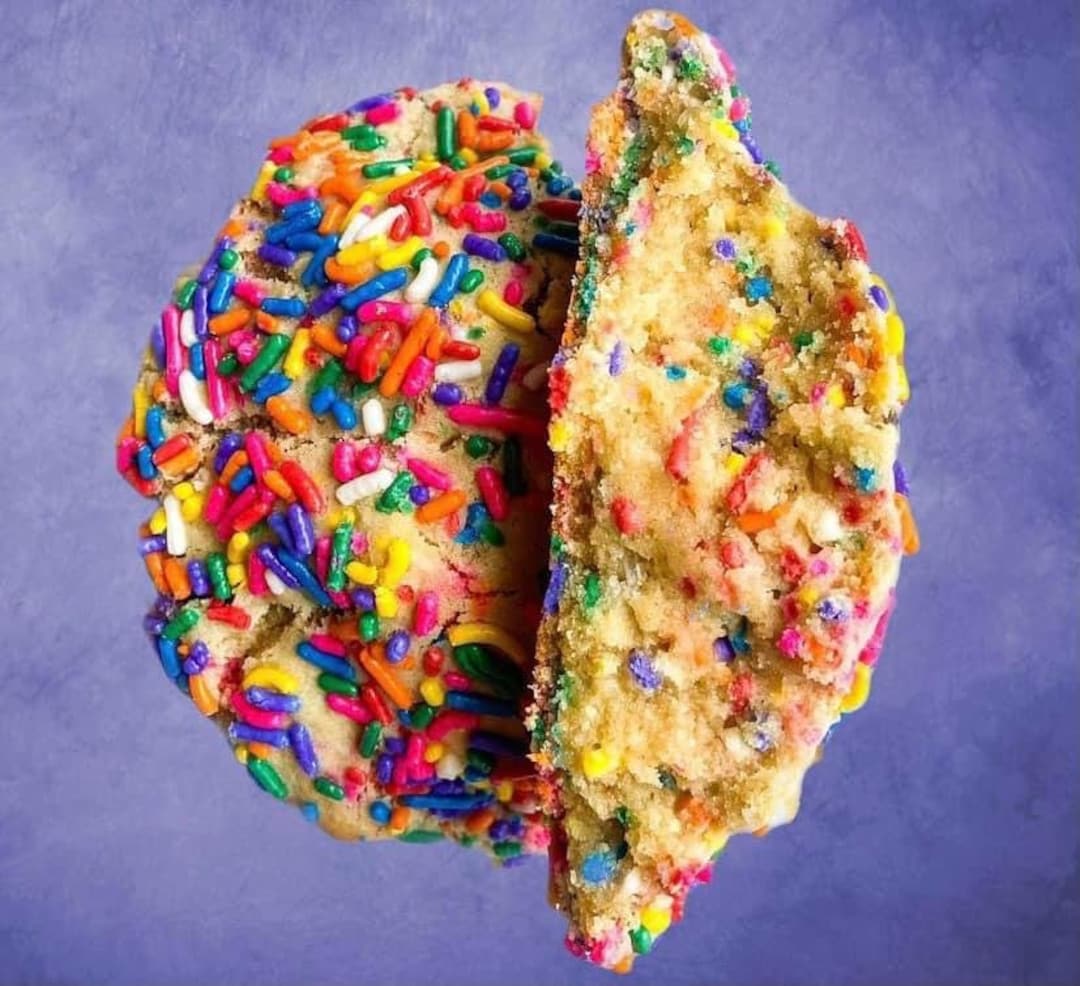 Giant Fun Fetty Sugar Cookie Recipe/christmas Cake Recipe/white ...