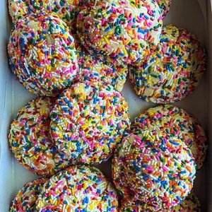 Giant Fun Fetty Sugar Cookie Recipe/christmas Cake Recipe/white ...