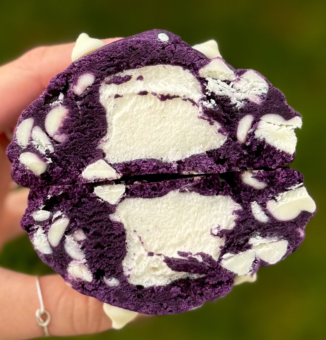 Ube White Chocolate Chip Cookie Recipe/gourmet Cookie Recipes/giant ...