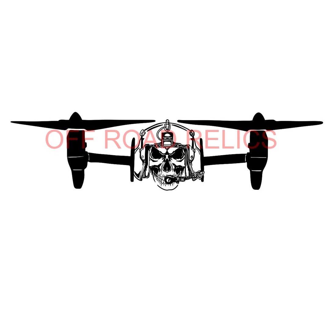 CV22 Osprey Skull Vector Image PNG File - Etsy