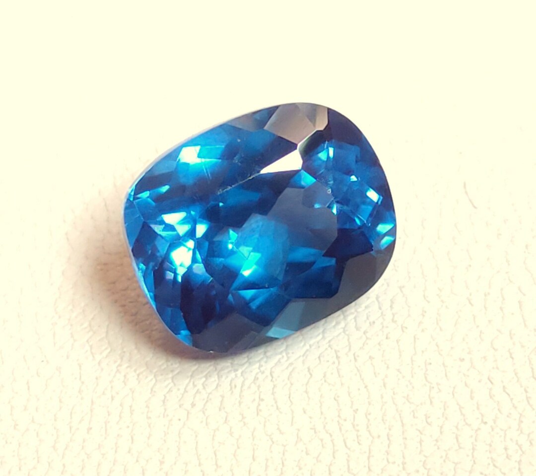 AAA 12x10 MM Flawless Brazilian Swiss Blue Topaz Loose Rectangle ...