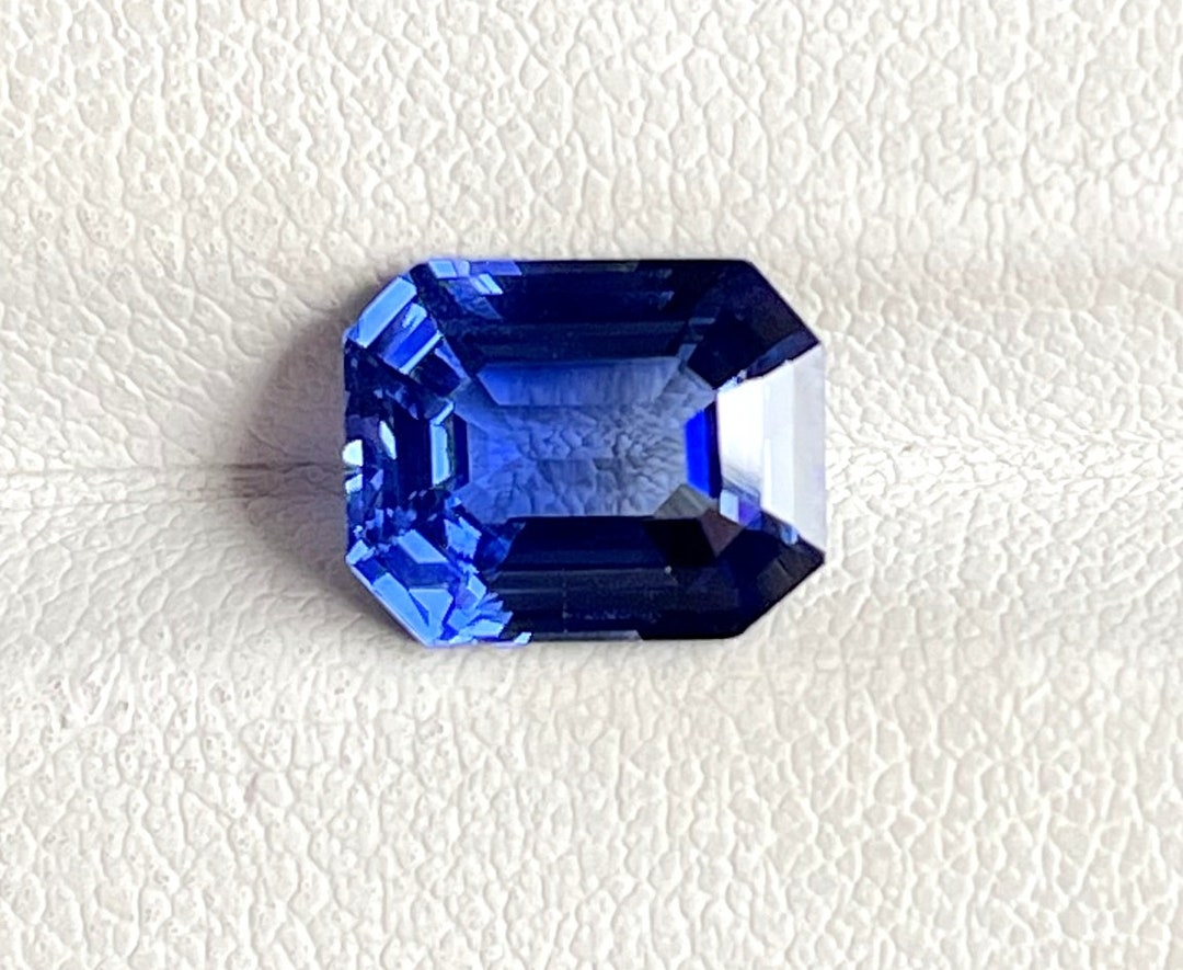 Ceylon Royal Blue Sapphire, Radiant Cut, 9x7 MM Loose Gemstone - Etsy