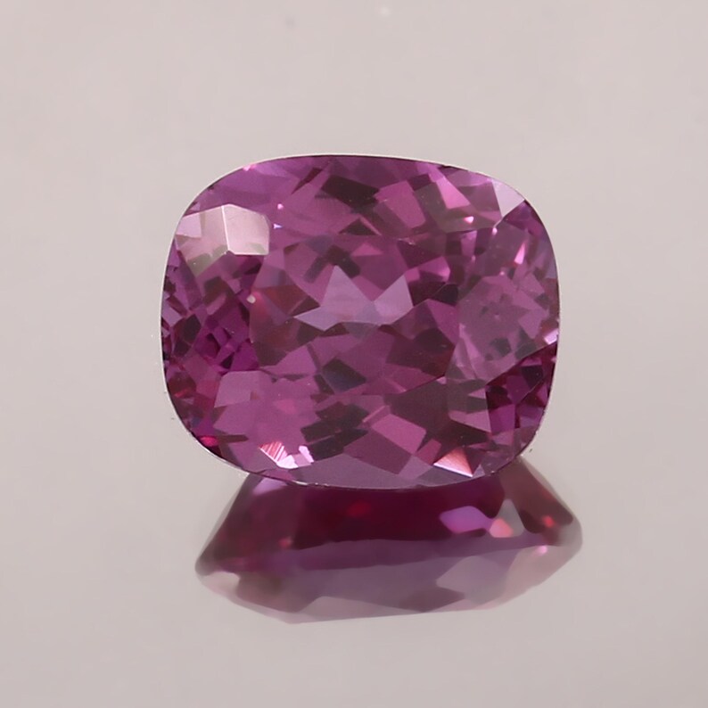 AAA+ Bi Color Ceylon Sapphire, Purple Pink Cushion Cut Gemstone ...