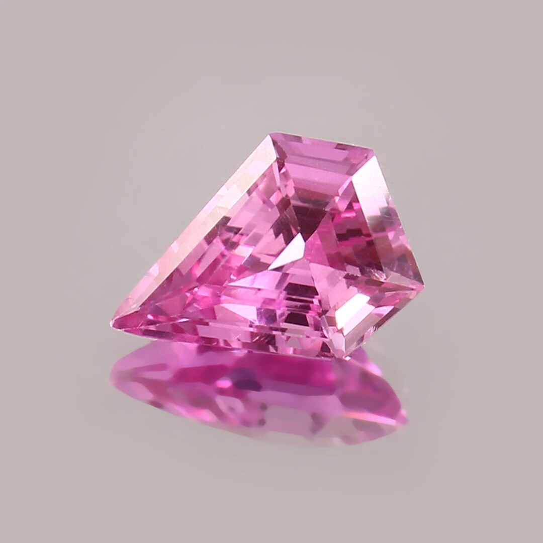 AAA+ Ceylon Pink Sapphire, Loose Pentagon Cut Gemstone, 4CT (11x9 MM ...