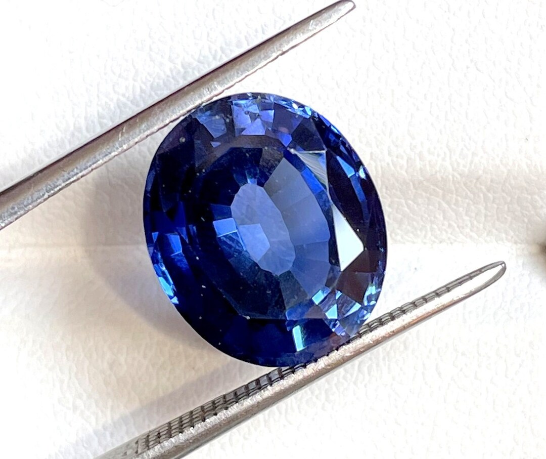 AAA 14x12 MM Flawless Ceylon Blue Sapphire Loose Oval Gemstone - Etsy
