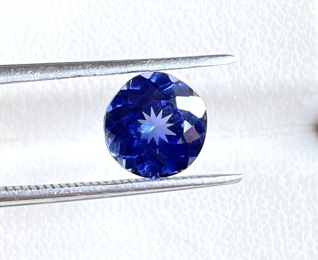 AAA 9x9 MM Flawless Kashmir Blue Sapphire Loose Round Gemstone Cut ...