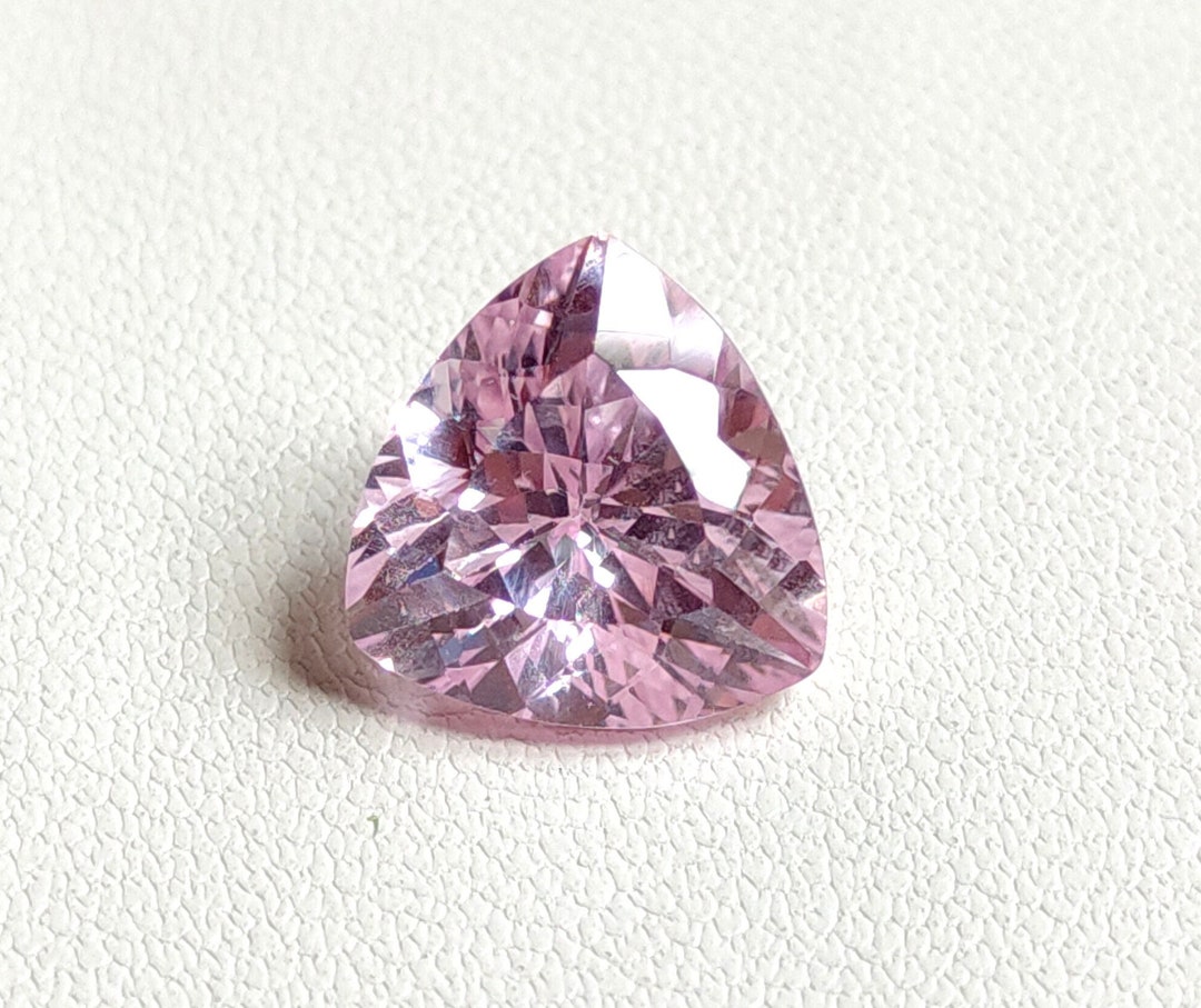 AAA 10x10 MM Flawless Madagascar Morganite Loose Trillion Gemstone Cut ...