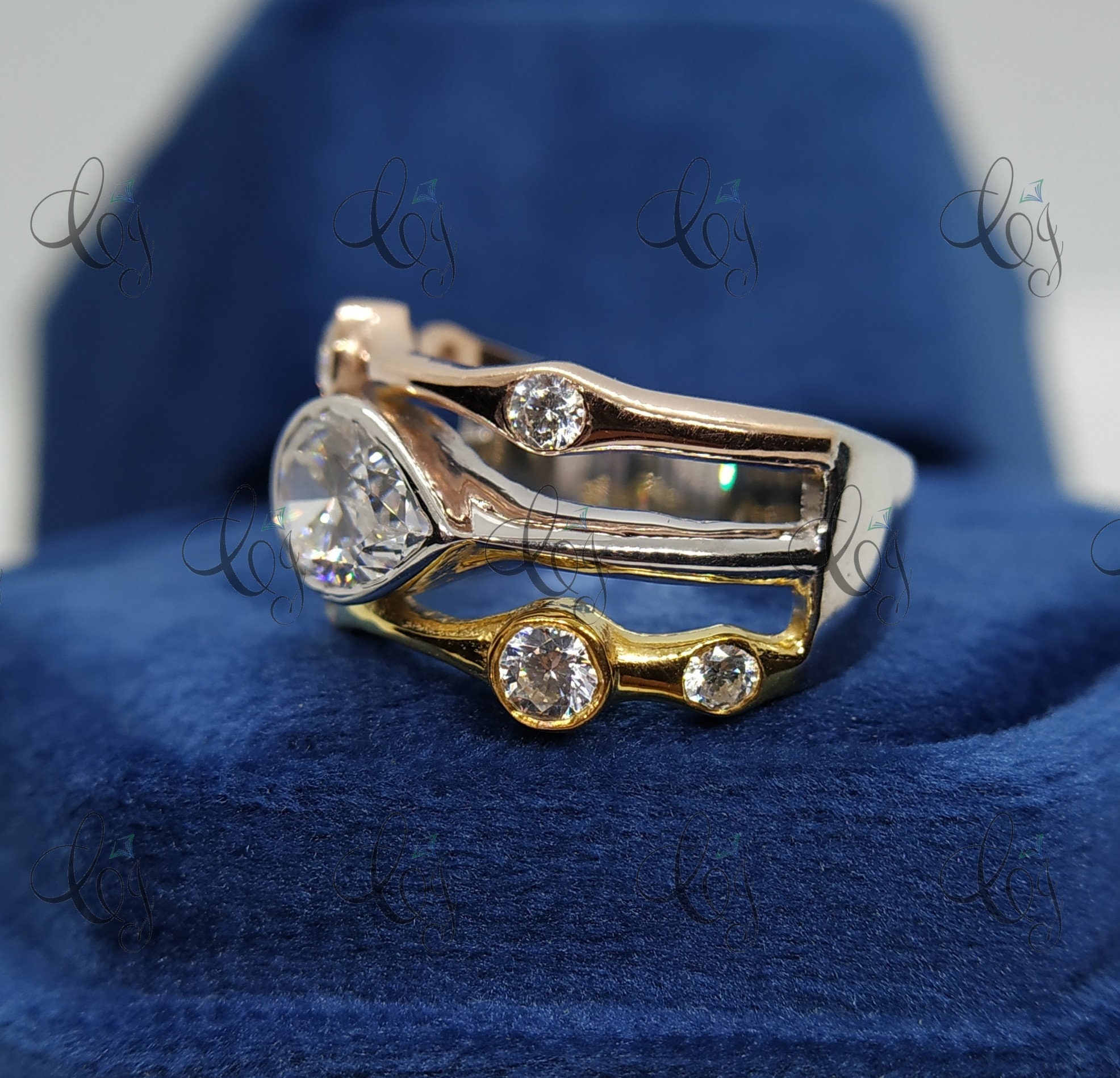 Beautiful Horizontal Bezel Set Pear Shape Engagement Wedding - Etsy