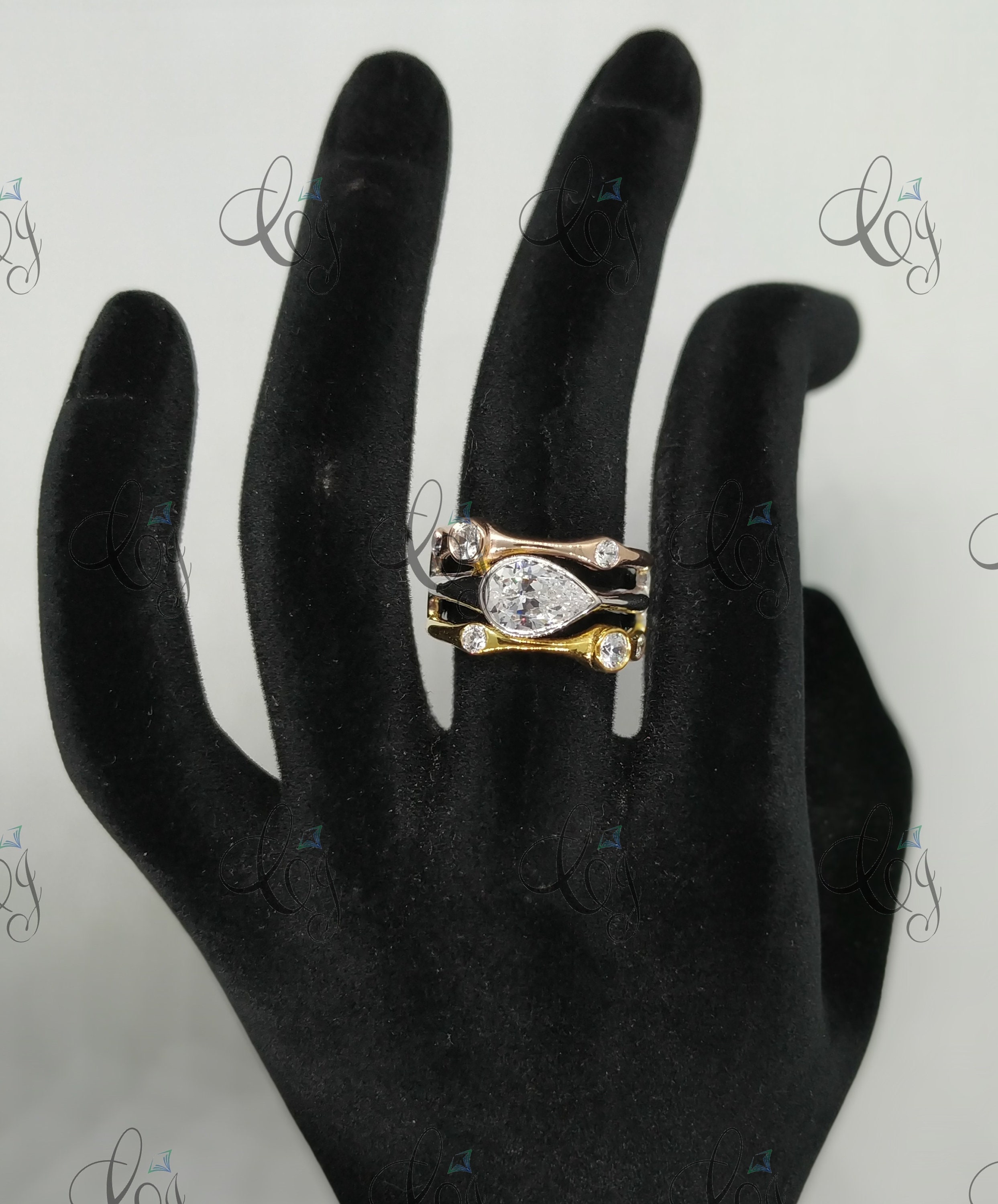 Beautiful Horizontal Bezel Set Pear Shape Engagement Wedding - Etsy