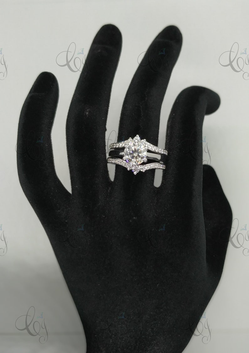 Solitaire Diamond Enhancer Ring With Guard Wraps for Ring - Etsy