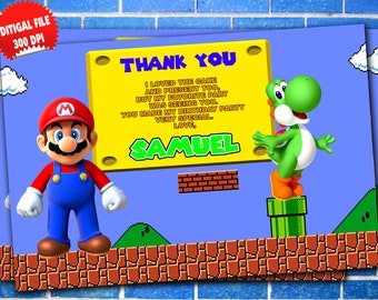 Mario thank you | Etsy