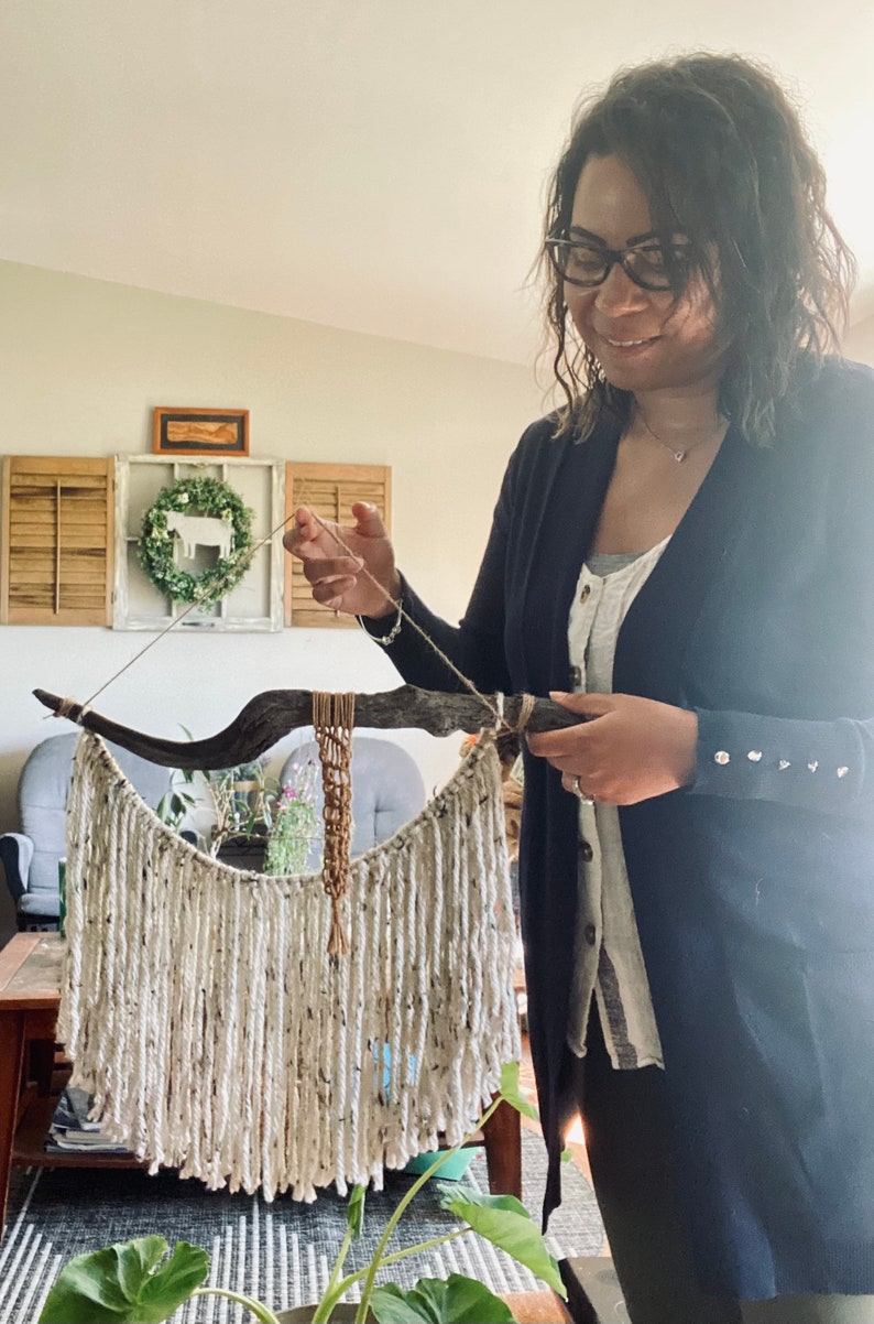 THE BOHO SNAKE Macrame Wall Hanging on Snake Shaped - Etsy