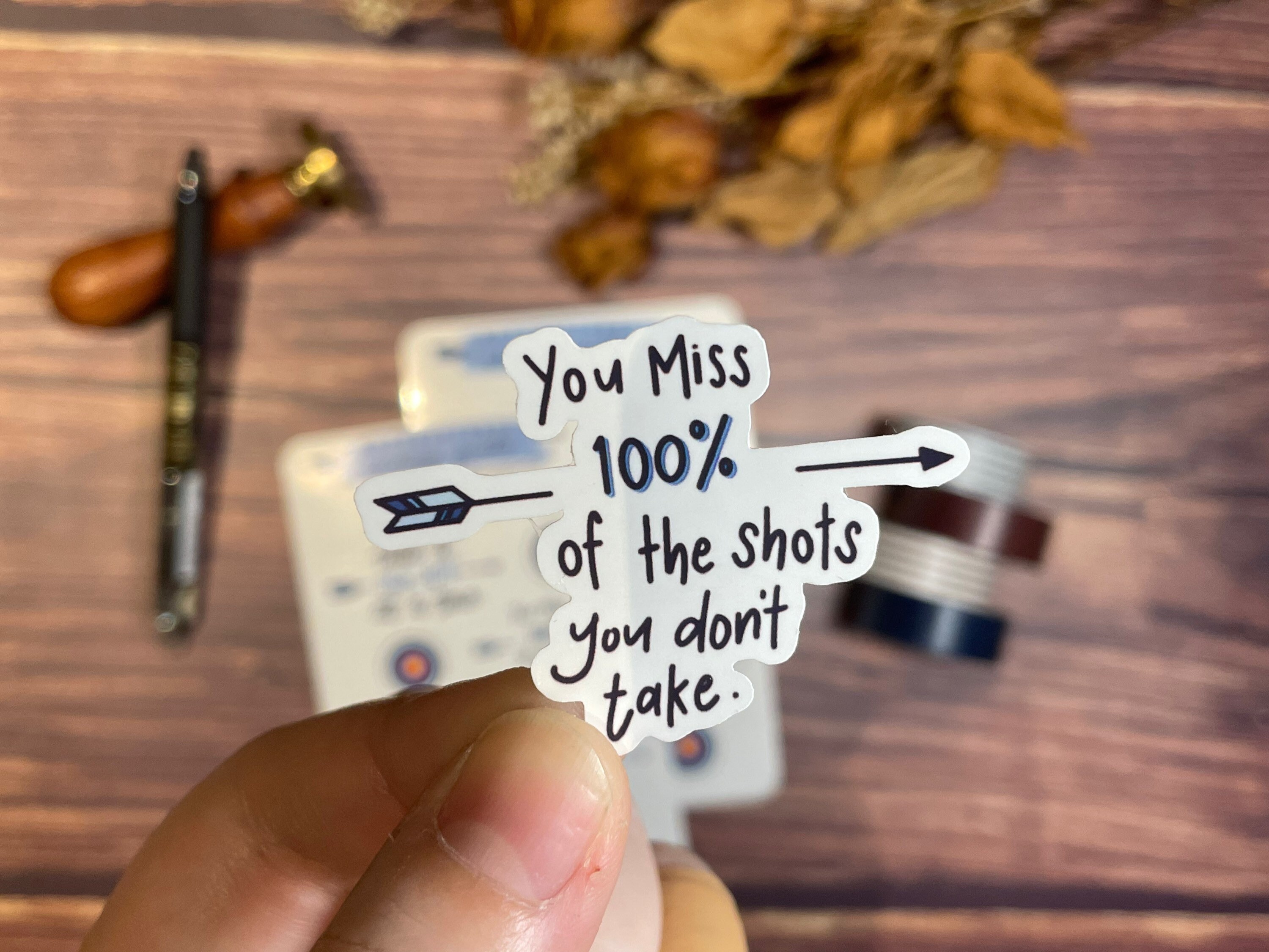 Craft Supplies & Tools Papercraft Motivational Archery Sticker Sheet ...