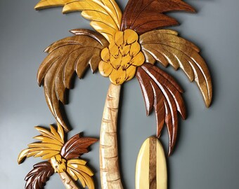 Wood intarsia | Etsy