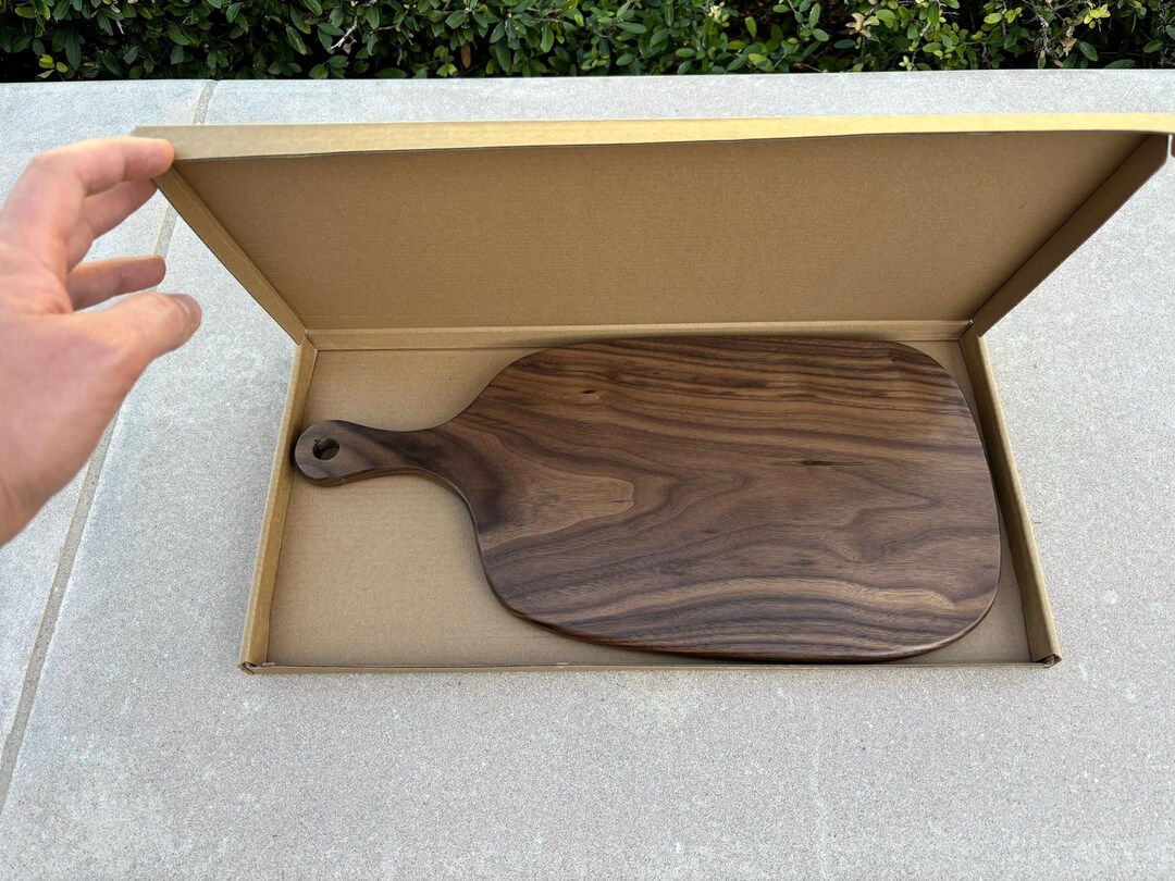 Small Walnut Cutting Board With Handle, Charcuterie Board, Cutting ...