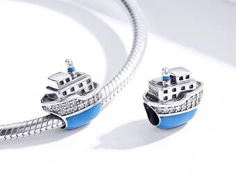 CRUISE SHIP Charm 925 Sterling Silver Fits Famous Pandora - Etsy