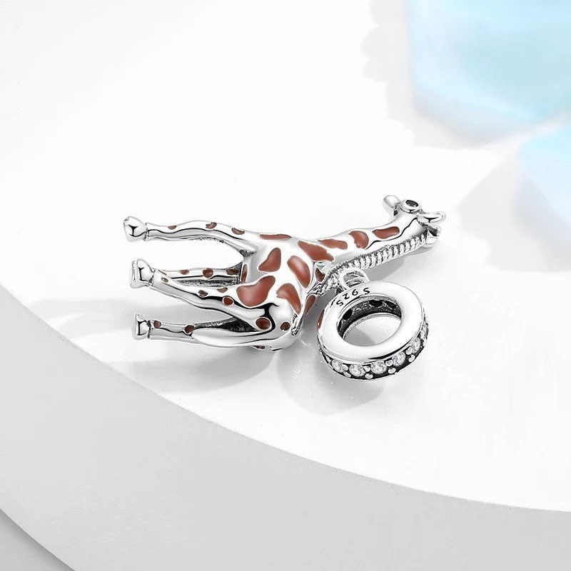 Giraffe 925 Sterling Silver Pandora Fit Charm | Etsy
