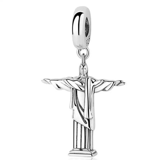 Jesus Rio De Janeiro Statue 925 Sterling Silver Pandora Fit | Etsy