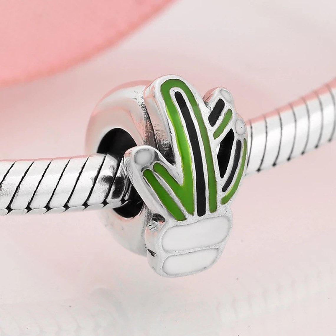 Cactus 925 Sterling Silver Pandora Fit Charm Stopper Spacer | Etsy