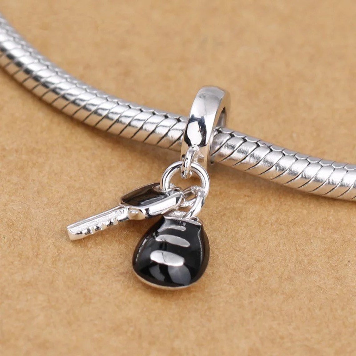 Black Car Keys 925 Sterling Silver Pandora Fit Charm - Etsy
