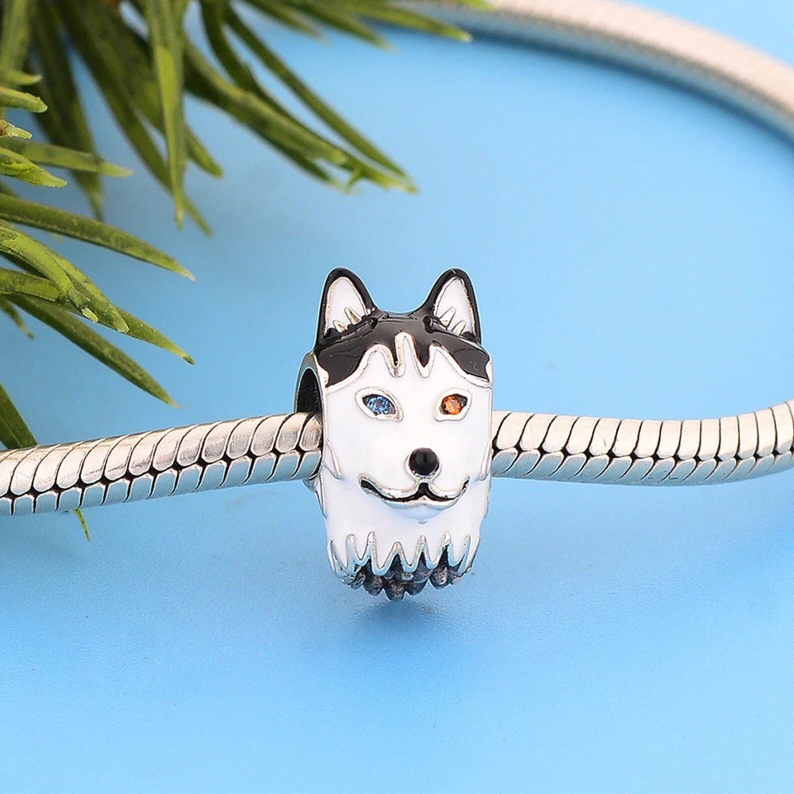 Husky Malamute Dog 925 Sterling Silver Pandora Fit Charm | Etsy