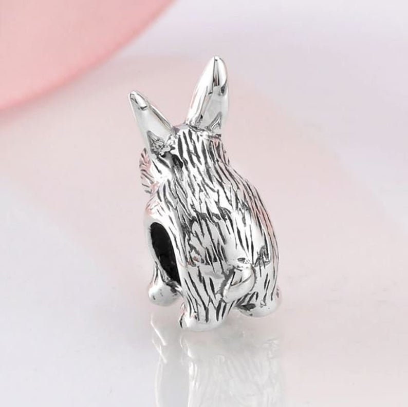Bunny Rabbit 925 Sterling Silver Pandora Fit Charm - Etsy UK