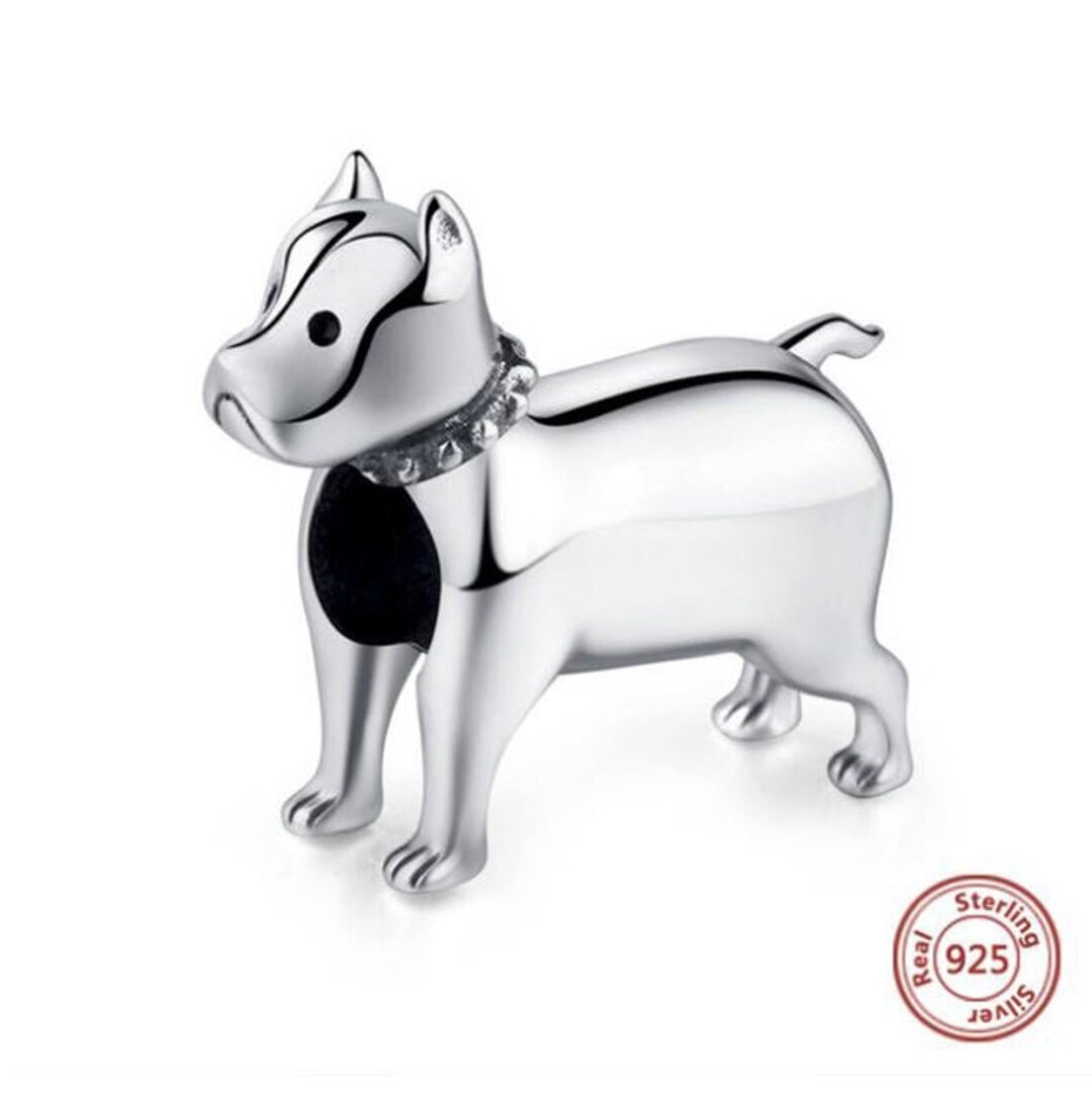 Pit Bull Terrier Dog 925 Sterling Silver Pandora Fit Charm - Etsy