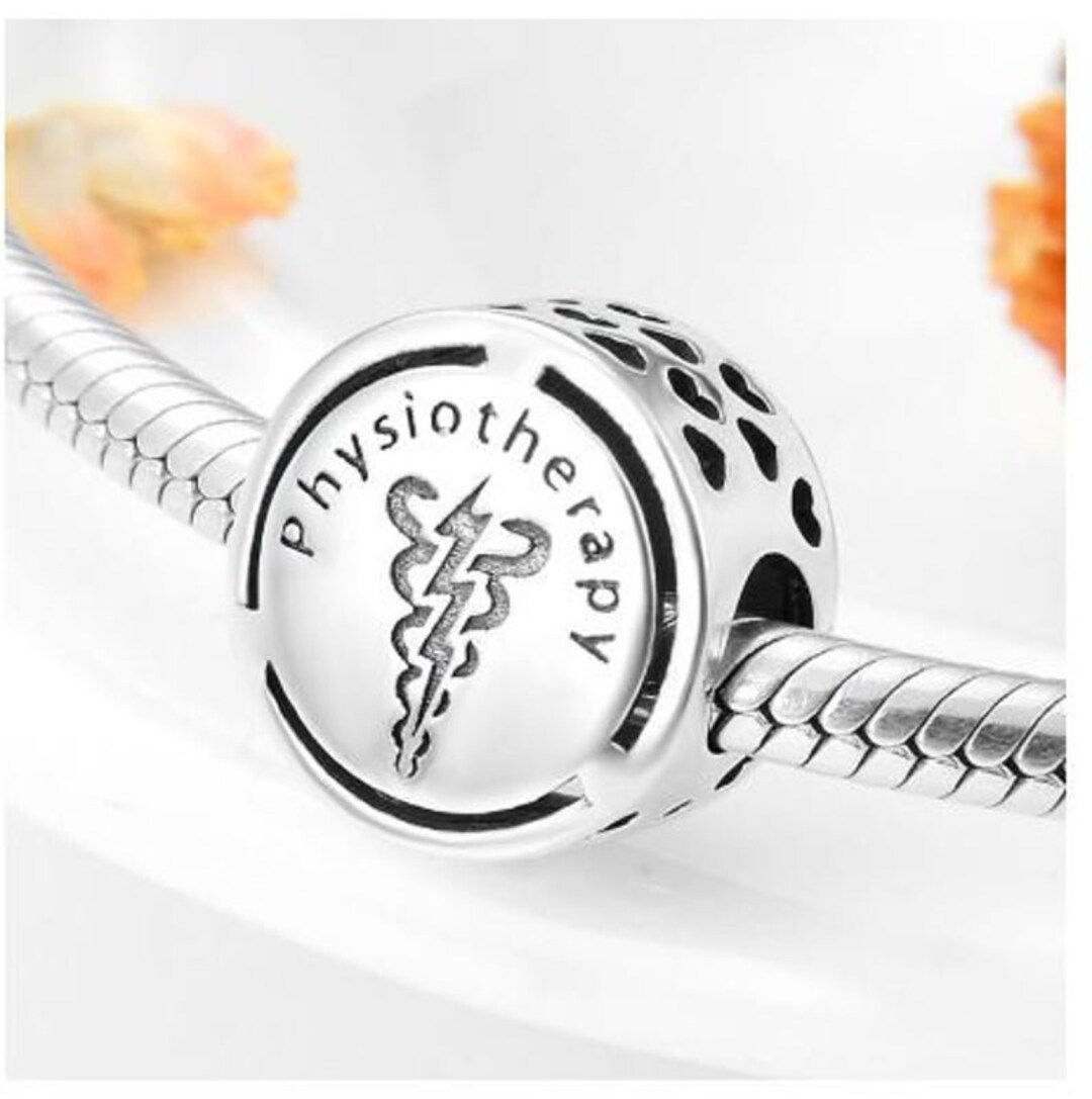 Physiotherapy 925 Sterling Silver Pandora Fit Charm - Etsy