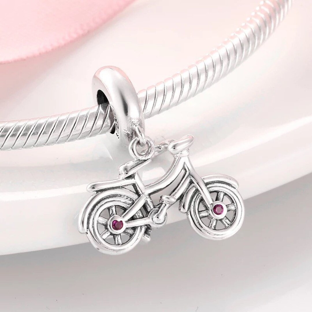 Bicicleta 925 Plata de Ley Pandora Fit Charm - Etsy España