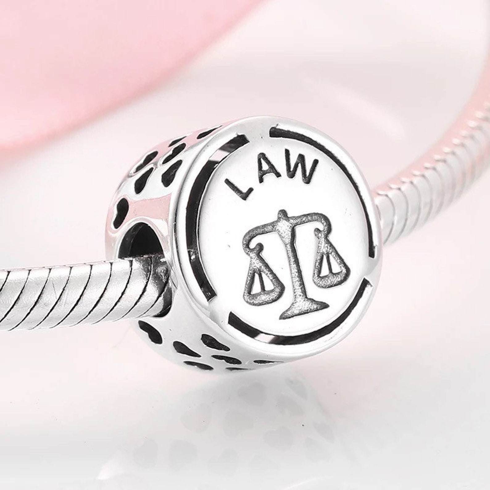 Law 925 Sterling Silver Pandora Fit Charm - Etsy