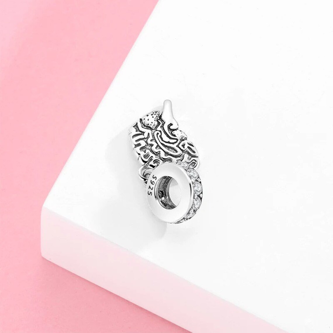 Brain Anatomy 925 Sterling Silver Pandora Fit Charm - Etsy