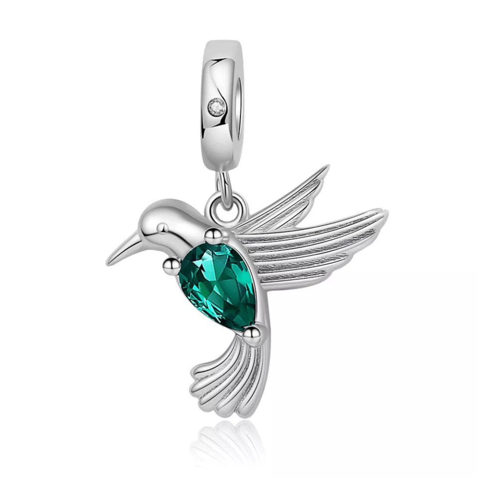 Colibrí 925 Plata Esterlina Pandora Fit Charm | Etsy