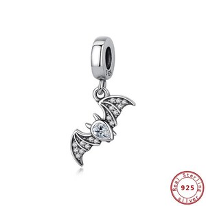 Bat 925 Sterling Silver Pandora Fit Charm - Etsy
