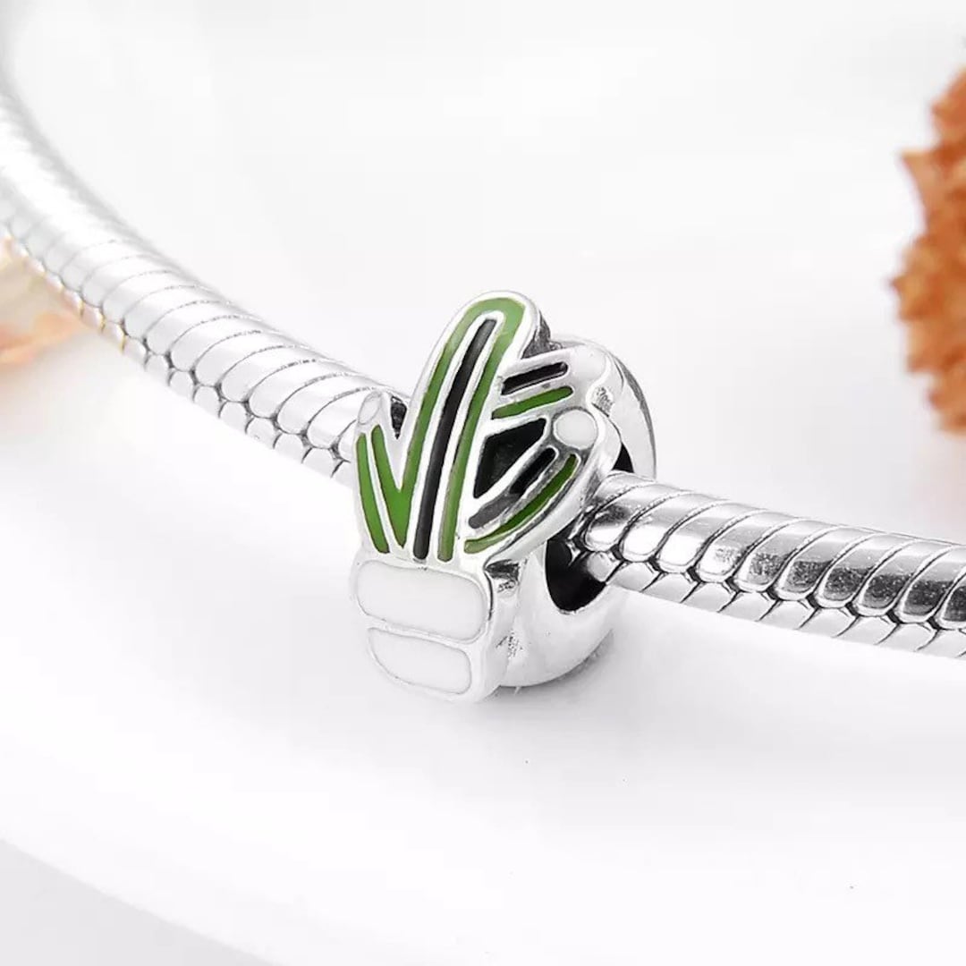 Cactus 925 Sterling Silver Pandora Fit Charm Stopper Spacer - Etsy UK