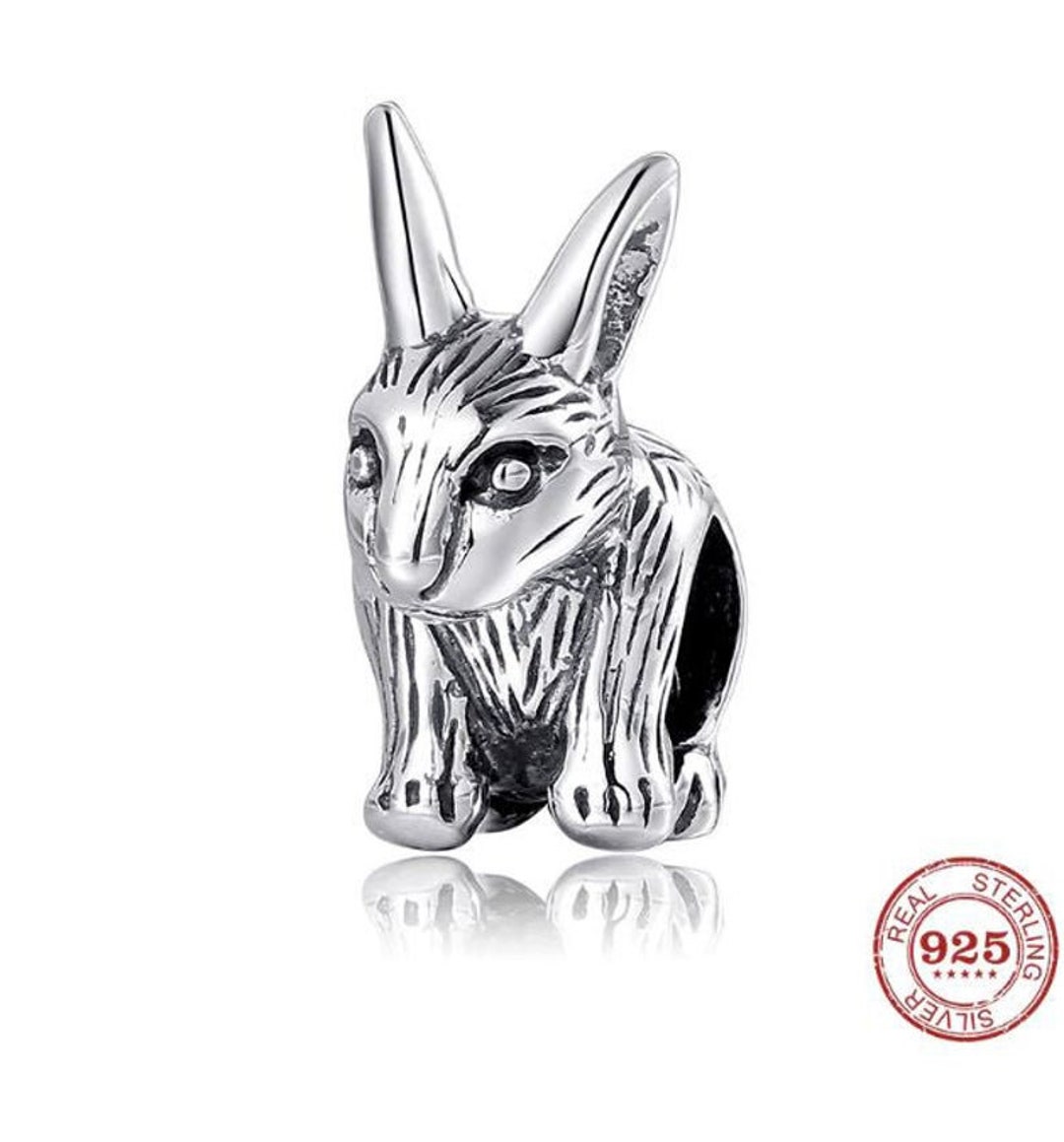 Bunny Rabbit 925 Sterling Silver Pandora Fit Charm - Etsy UK