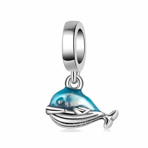 Blue Baleen Whale 925 Sterling Silver Pandora Fit Charm | Etsy