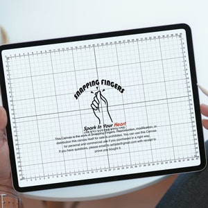 A3 Size Procreate Ruler & Grid Canvas in Centimeters With 24 Versatile ...
