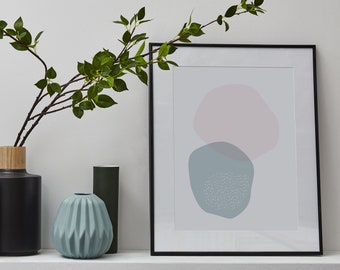 Pastel Abstract Art, Minimalist Art, Scandinavian Print, Boho Decor ...