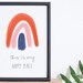 Happy Place Poster, Rainbow Art, Minimalist Rainbow, Rainbow ...