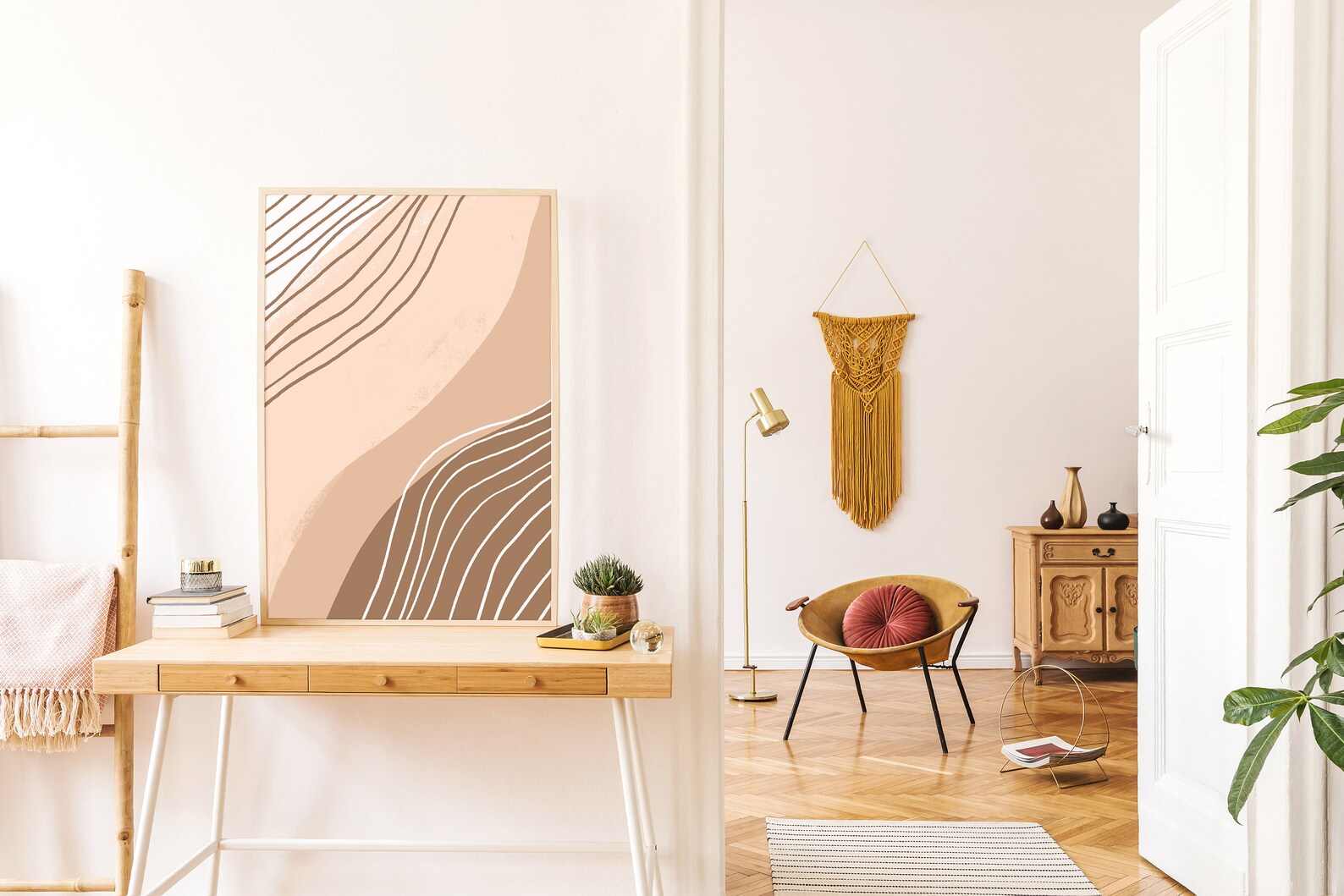 Lines Poster Scandinavian Print Line Drawing Geometric - Etsy