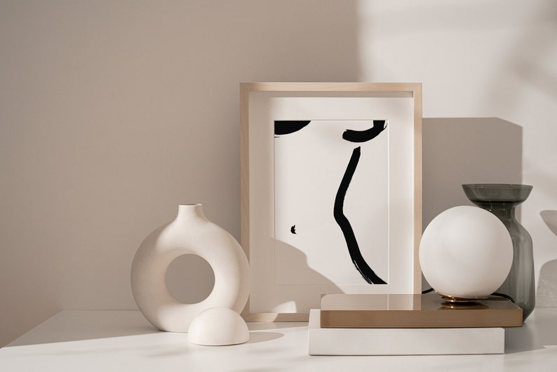 The Female Body, Minimalist Print, Scandinavian Print, Nude Line ...